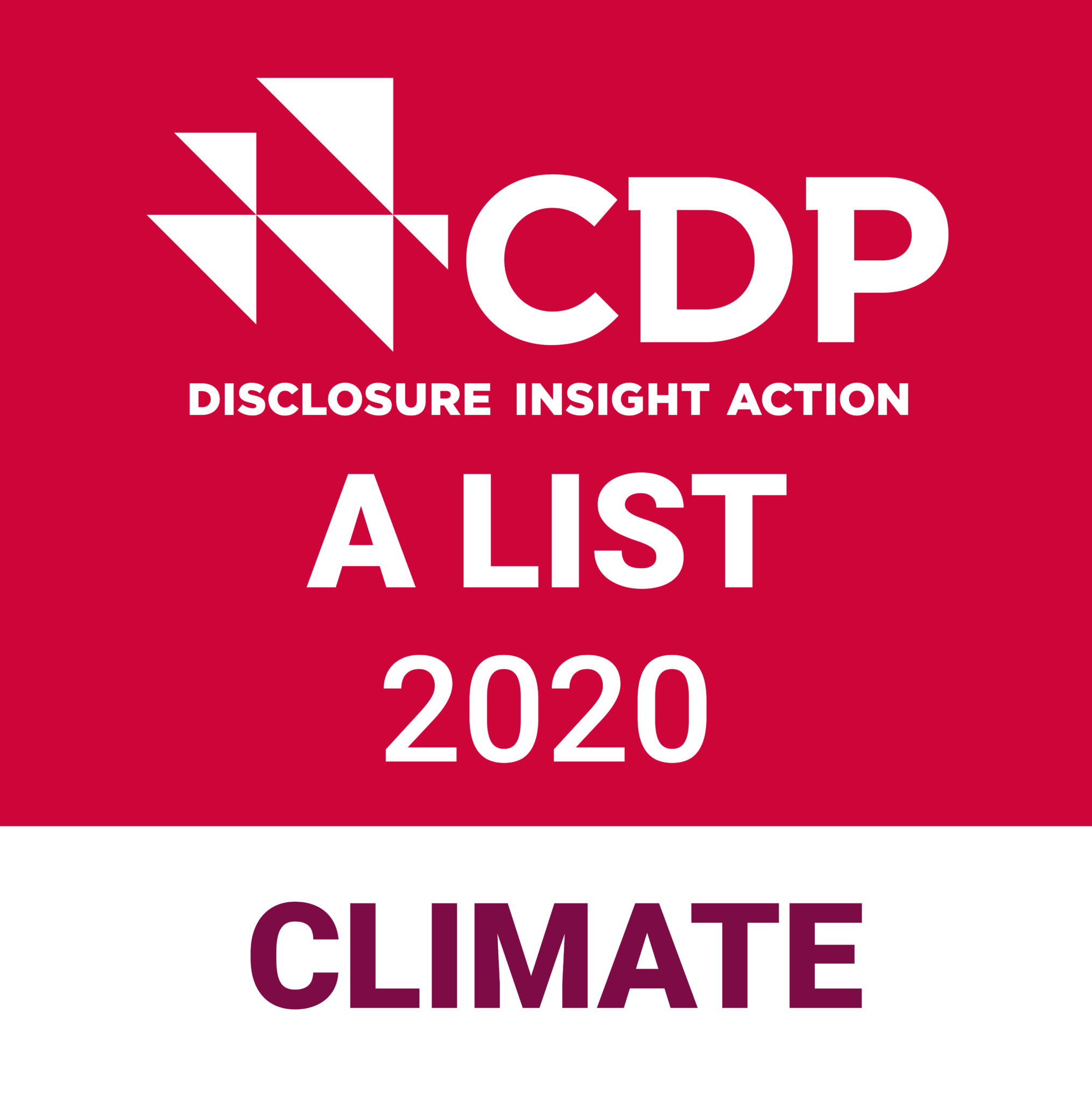 BAM has maintained its CDP sustainability leadership position in 2020 ...